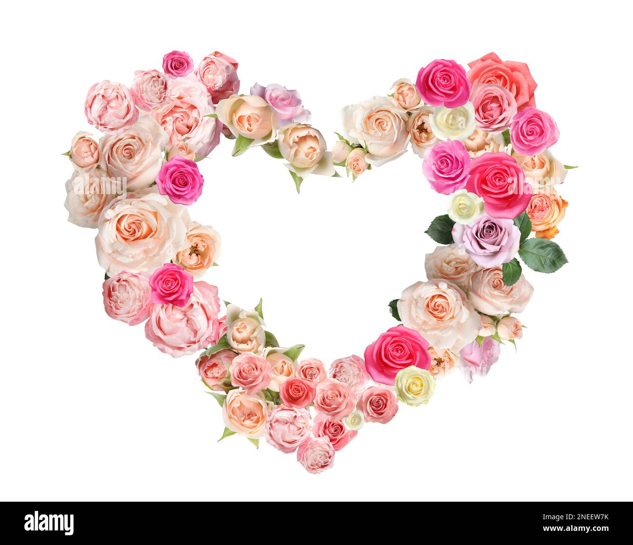 Heart made beautiful roses hi-res stock photography and images - Alamy