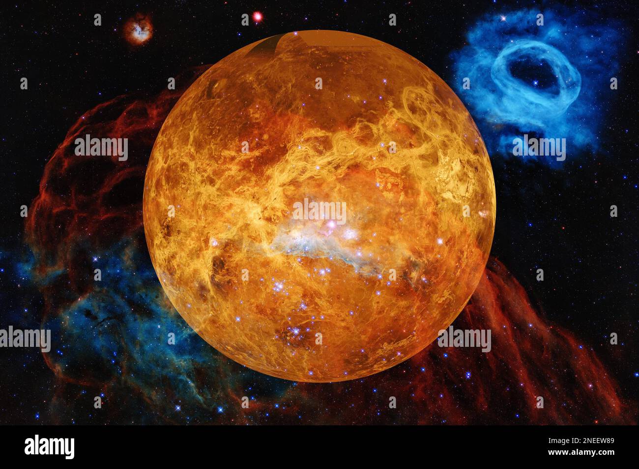 Planet Venus. Solar system. Cosmos art. Elements of this image ...