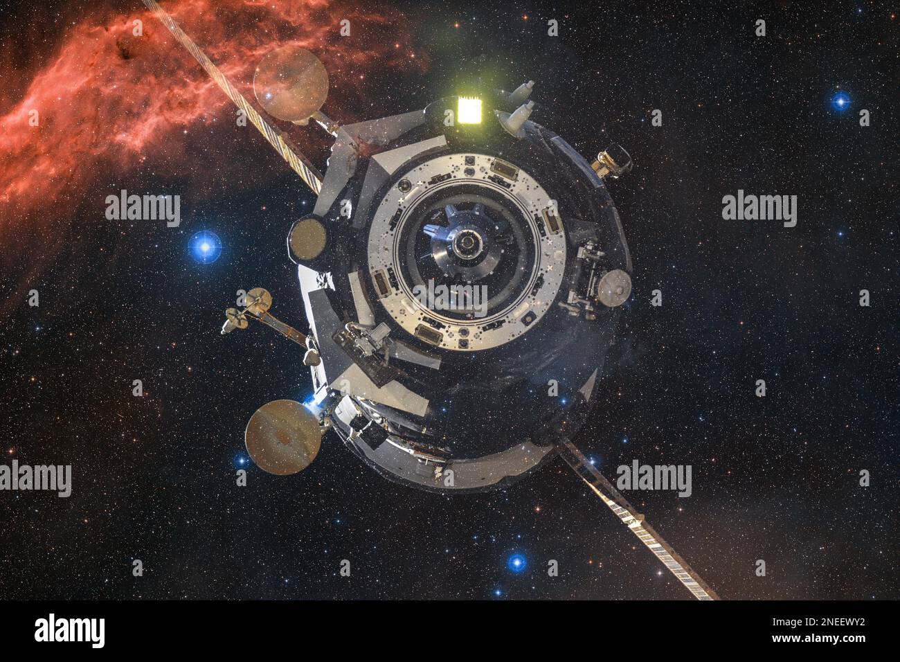 Spacecraft launch into space. Cosmos art. Elements of this image ...