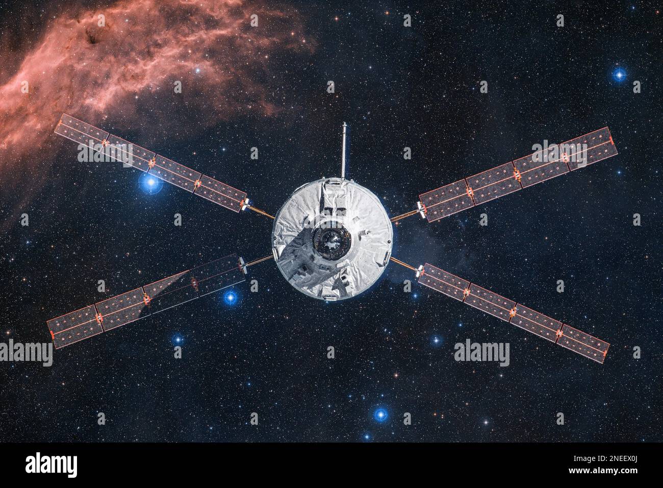 Spacecraft launch into space. Cosmos art. Elements of this image ...