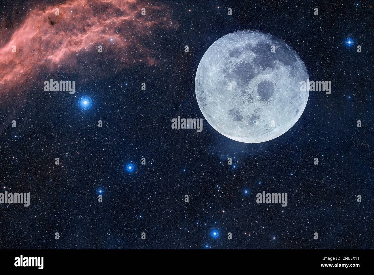 Moon. Solar system. Cosmos art. Elements of this image furnished by ...