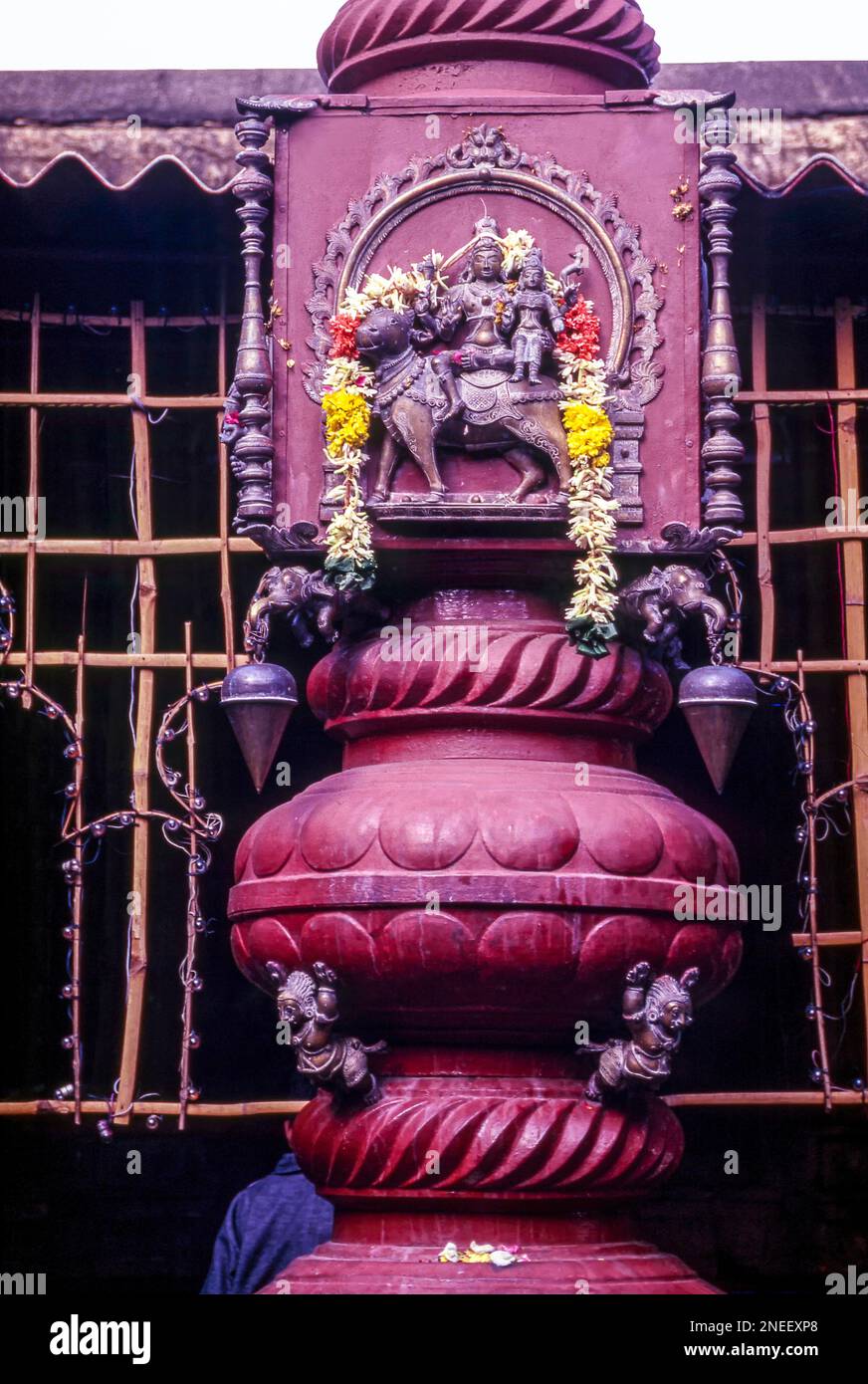 Flag post staff in 13th century Jalakandeswarar temple inside Vellore ...