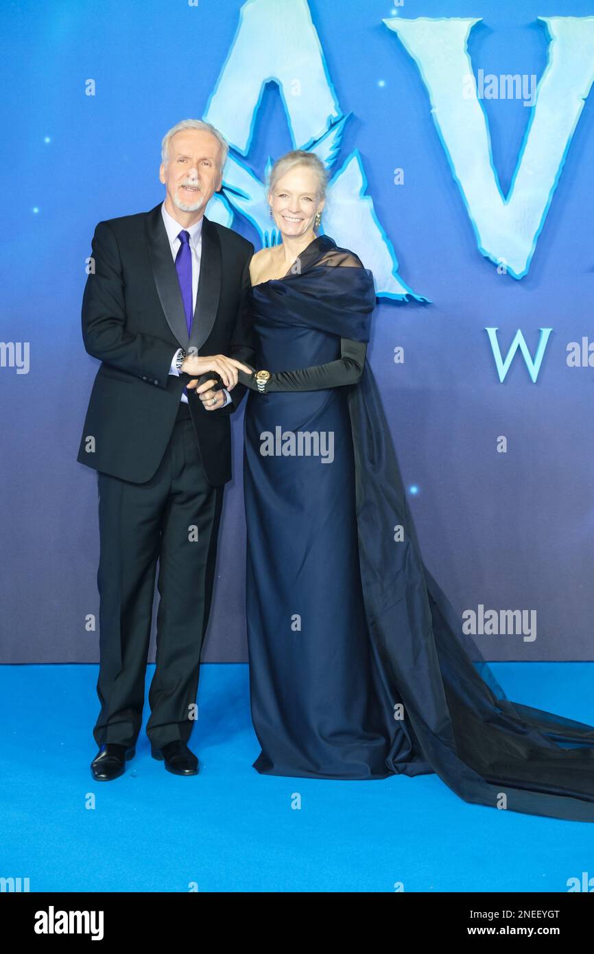 James Cameron and Suzy Cameron photographed at the AVATAR: THE WAY OF ...