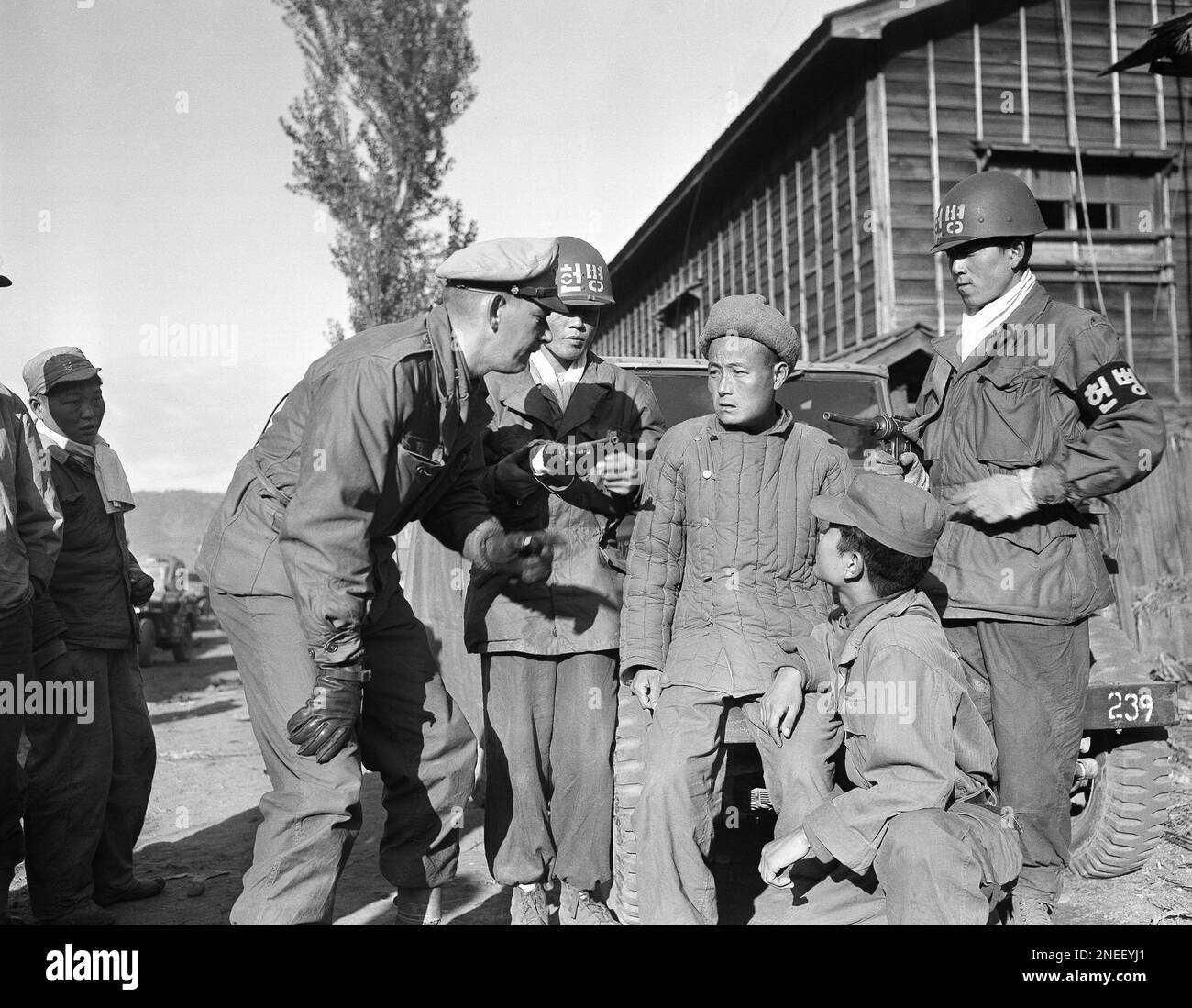 Capt. Warren J. Rosengren (left) of Chicago, serving with the Korean ...