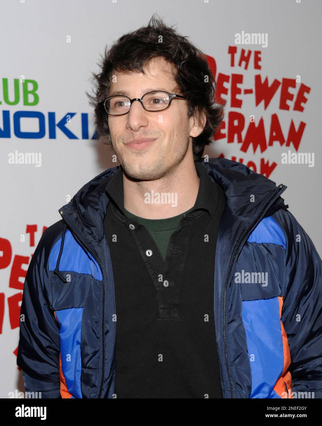 Actor Andy Samberg arrives at the opening night of The Pee-Wee Herman ...