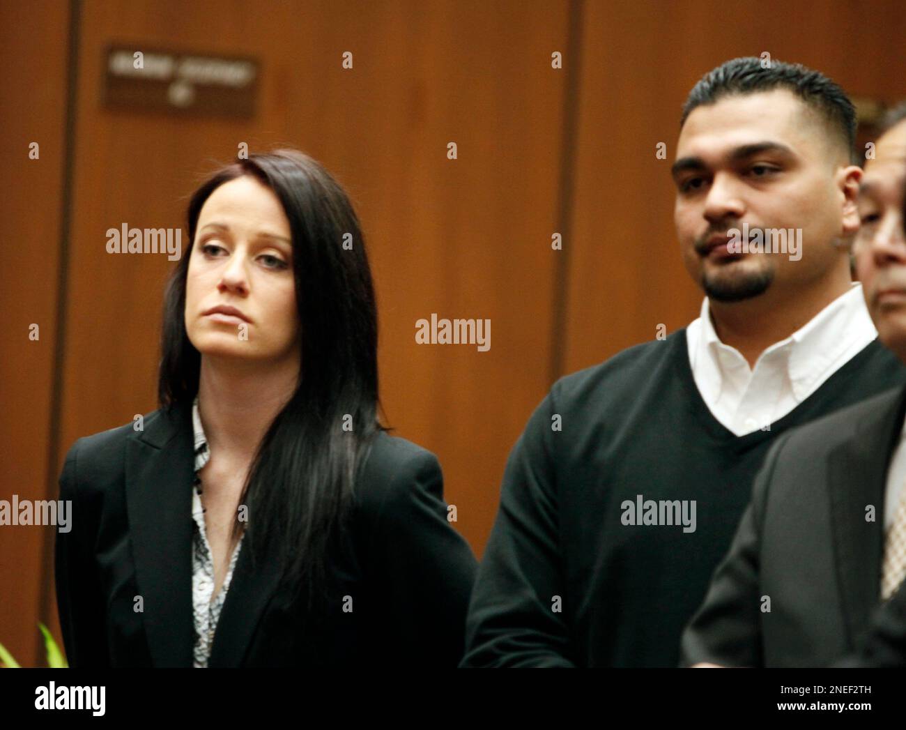 Courtney Ames, left, and Roy Lopez, appear in Los Angeles Criminal ...