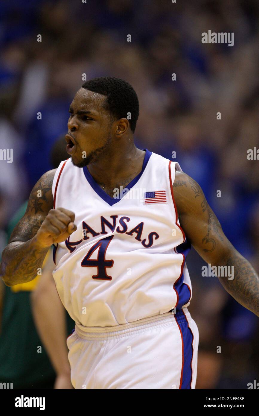 Kansas guard Sherron Collins (4) during the second half of an NCAA ...
