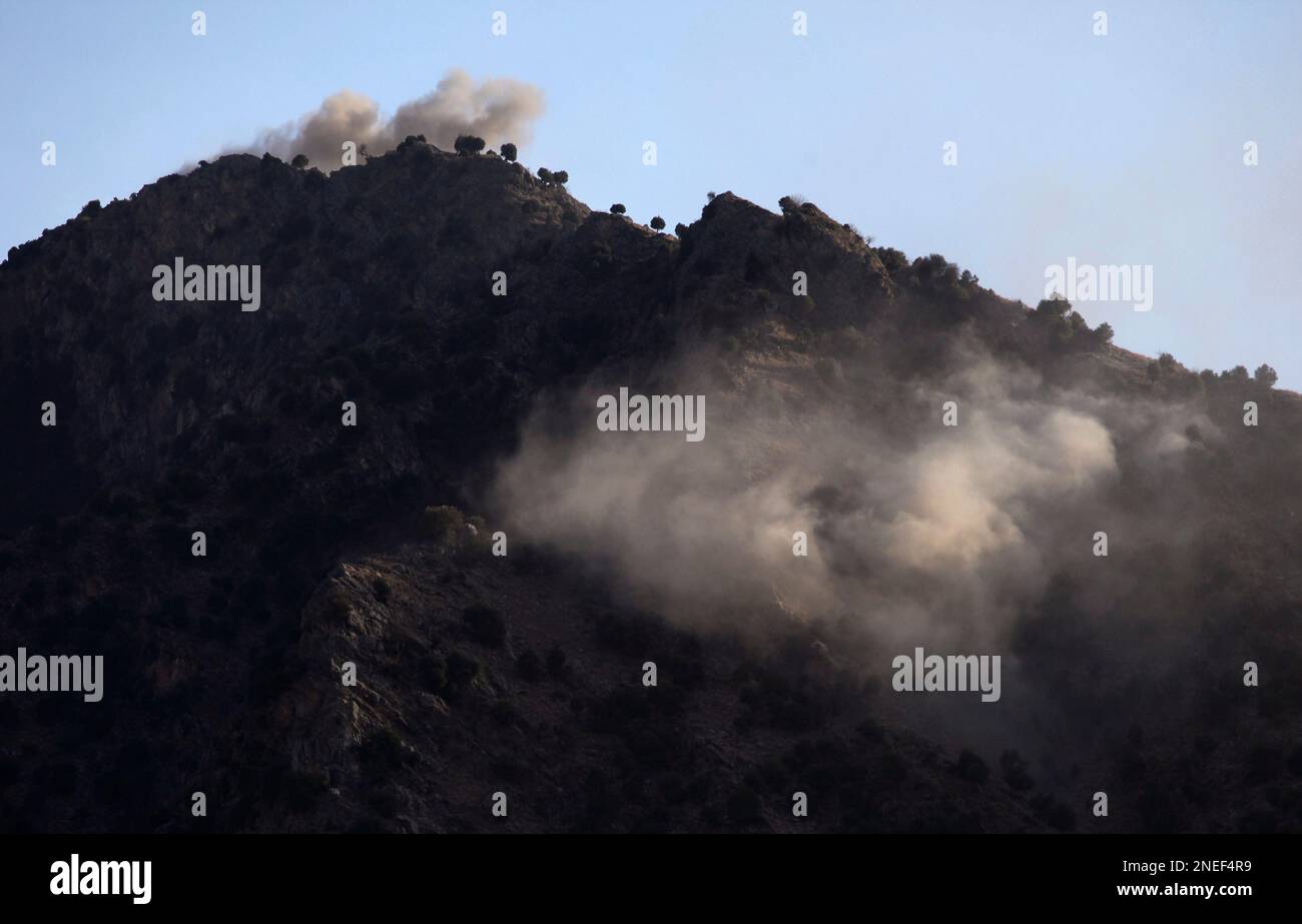 As the Taliban fire their own artillery and machine guns, the impacts ...