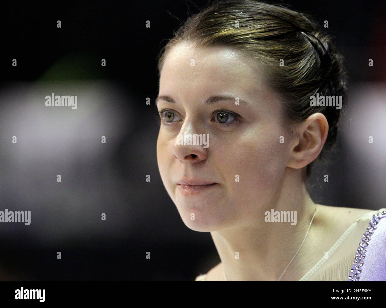 Emily Hughes pauses during practice for the U.S. Figure Skating ...