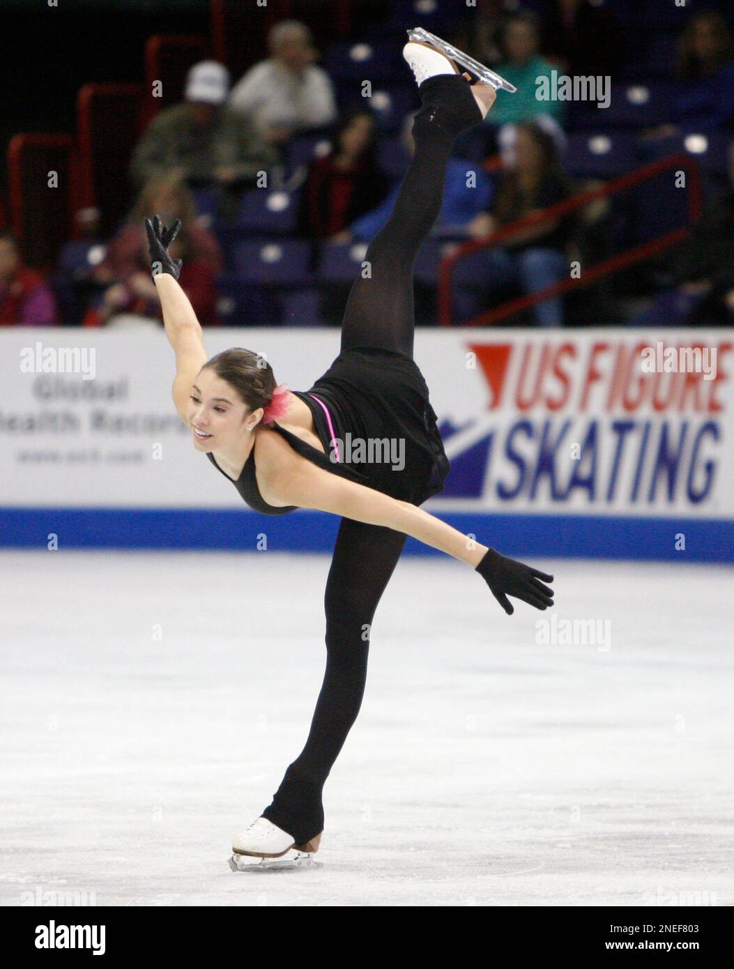 Alissa Czisny skates during practice at the U.S. Figure Skating ...