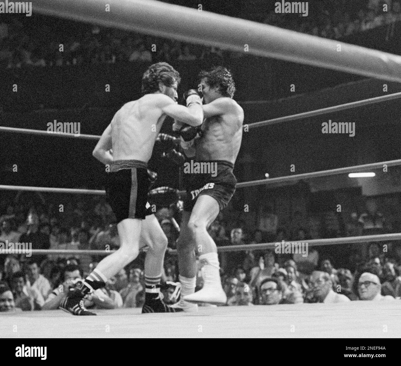 Jose Torres of Mexico City drops straight down as World Boxing Council ...