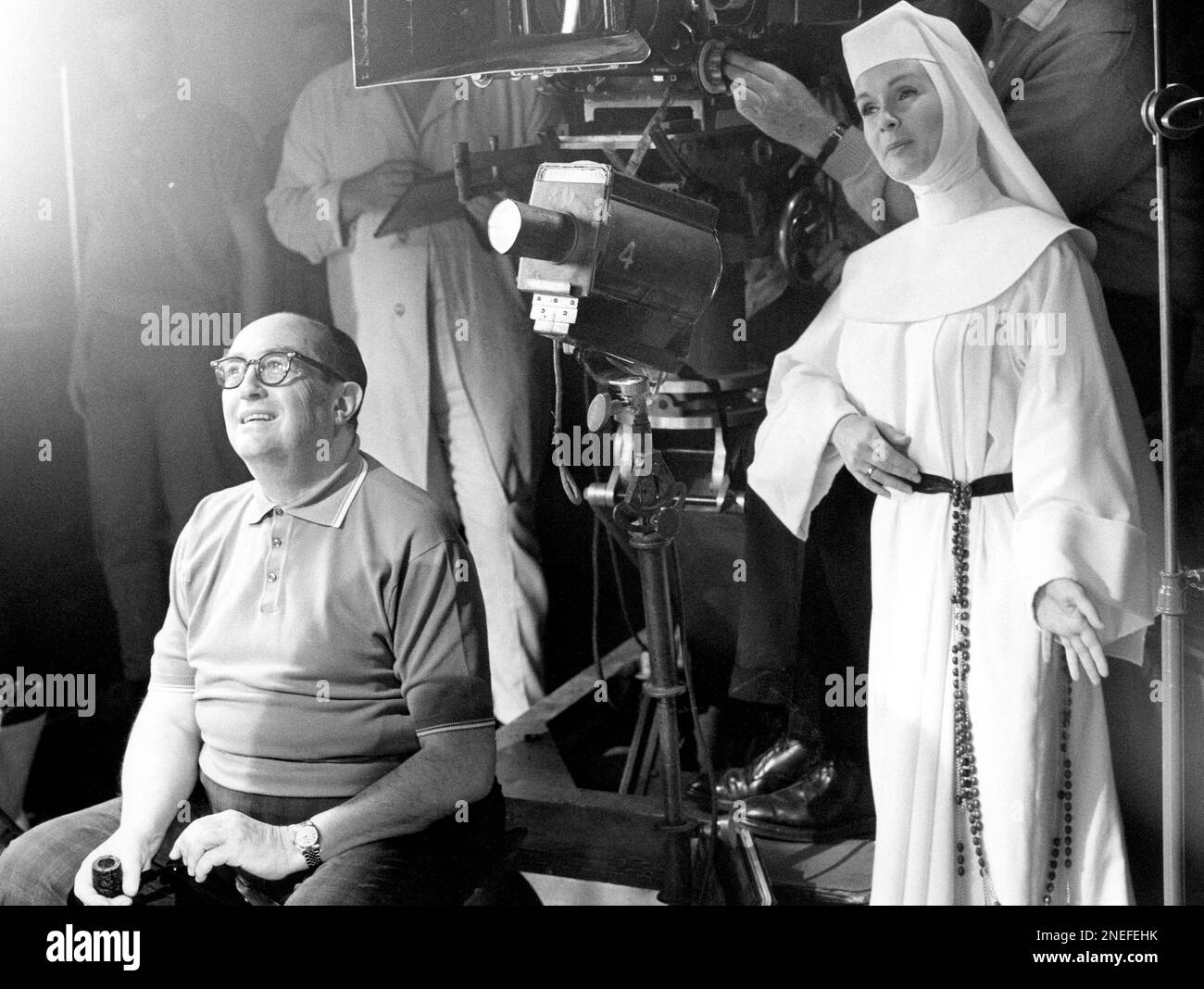 Debbie Reynolds, dressed as nun for her role as a singing nun in the ...