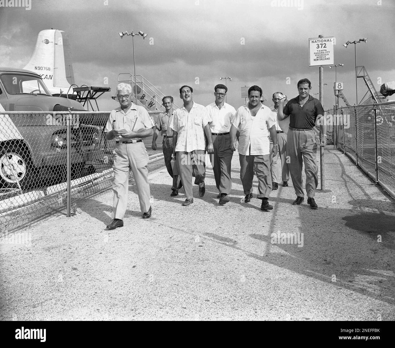 Six Cubans, who claimed to be marked for death by President Fulgencio ...