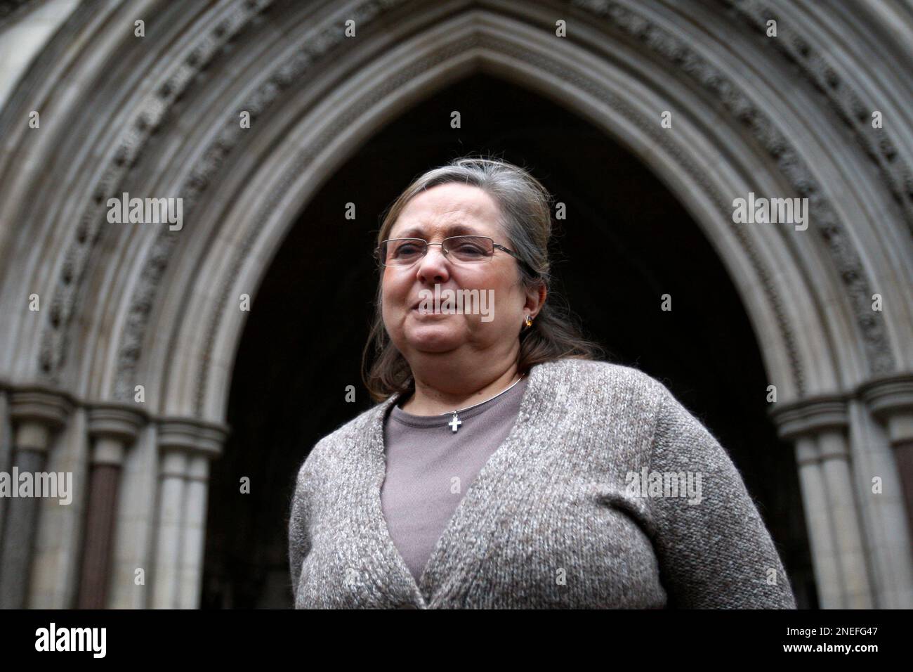 Christian British Airways check-in employee Nadia Eweida arrives at the ...