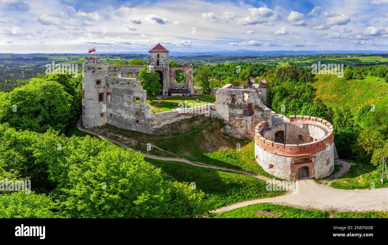 Trail of the Eagles' Nests - Tenczyn Castle in Rudno Stock Photo - Alamy