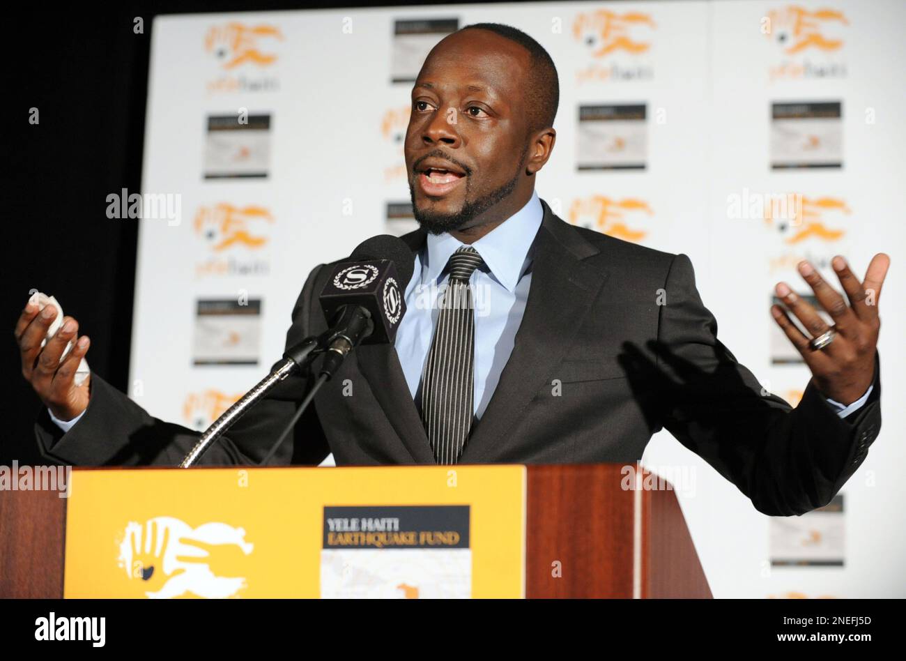 Haitian-born musician Wyclef Jean discusses his recent visit to ...