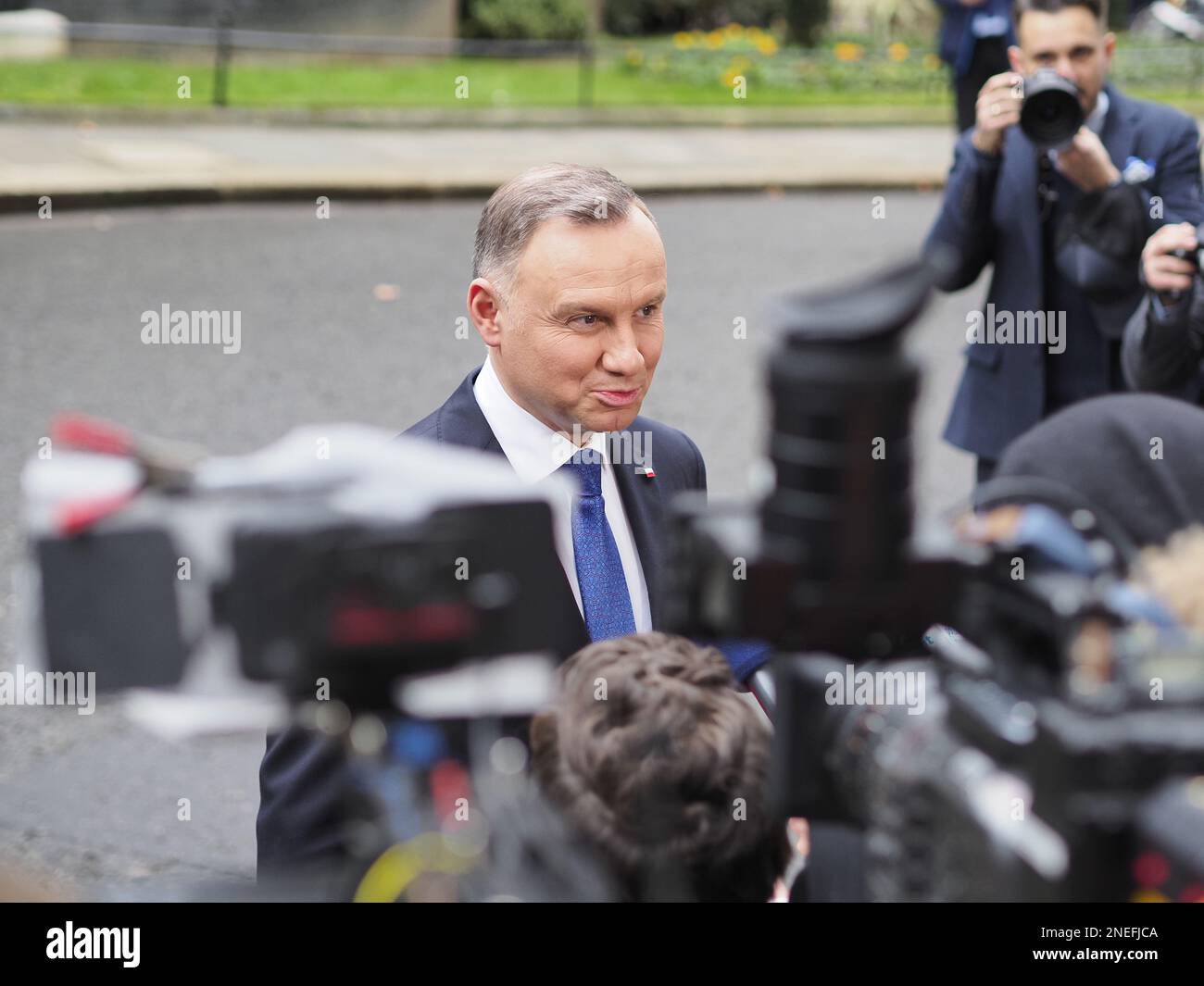President of the Republic of Poland Andrzej Duda with a visit to London ...