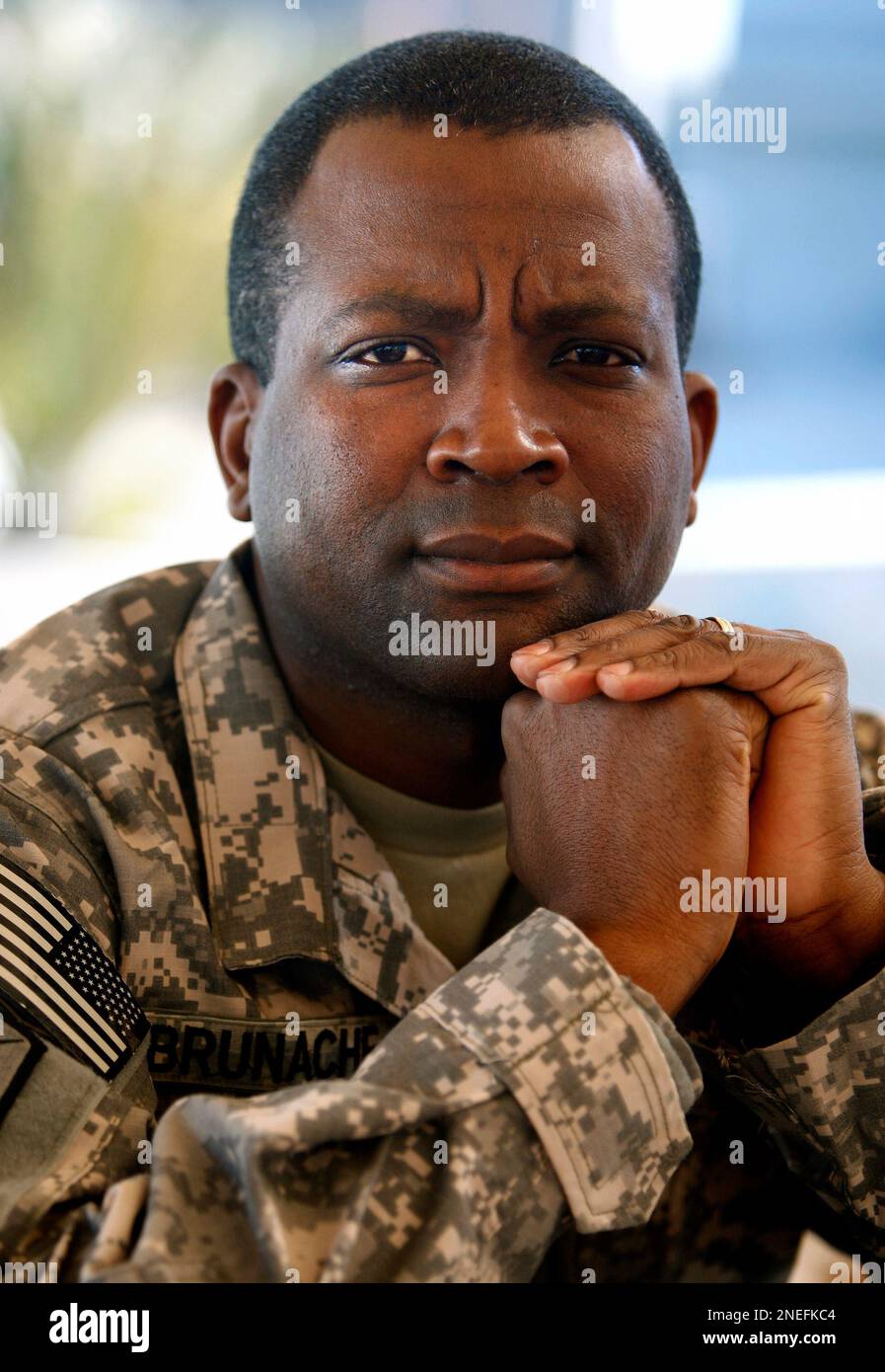 Lt. Ramses Brunache attached to the 97th Military Police Battalion out ...