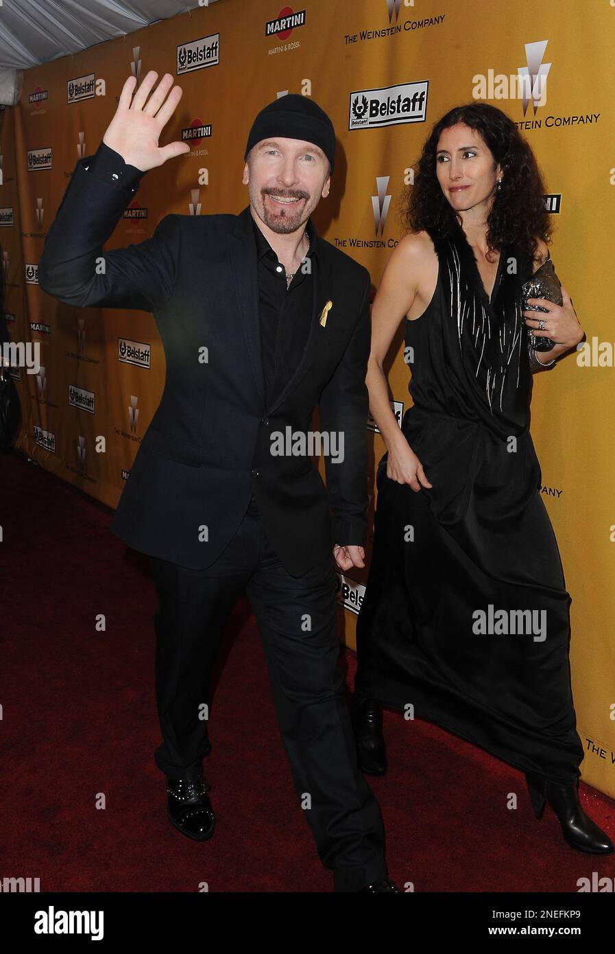 The Edge, at left, and his wife Morleigh Steinberg arrive at The ...