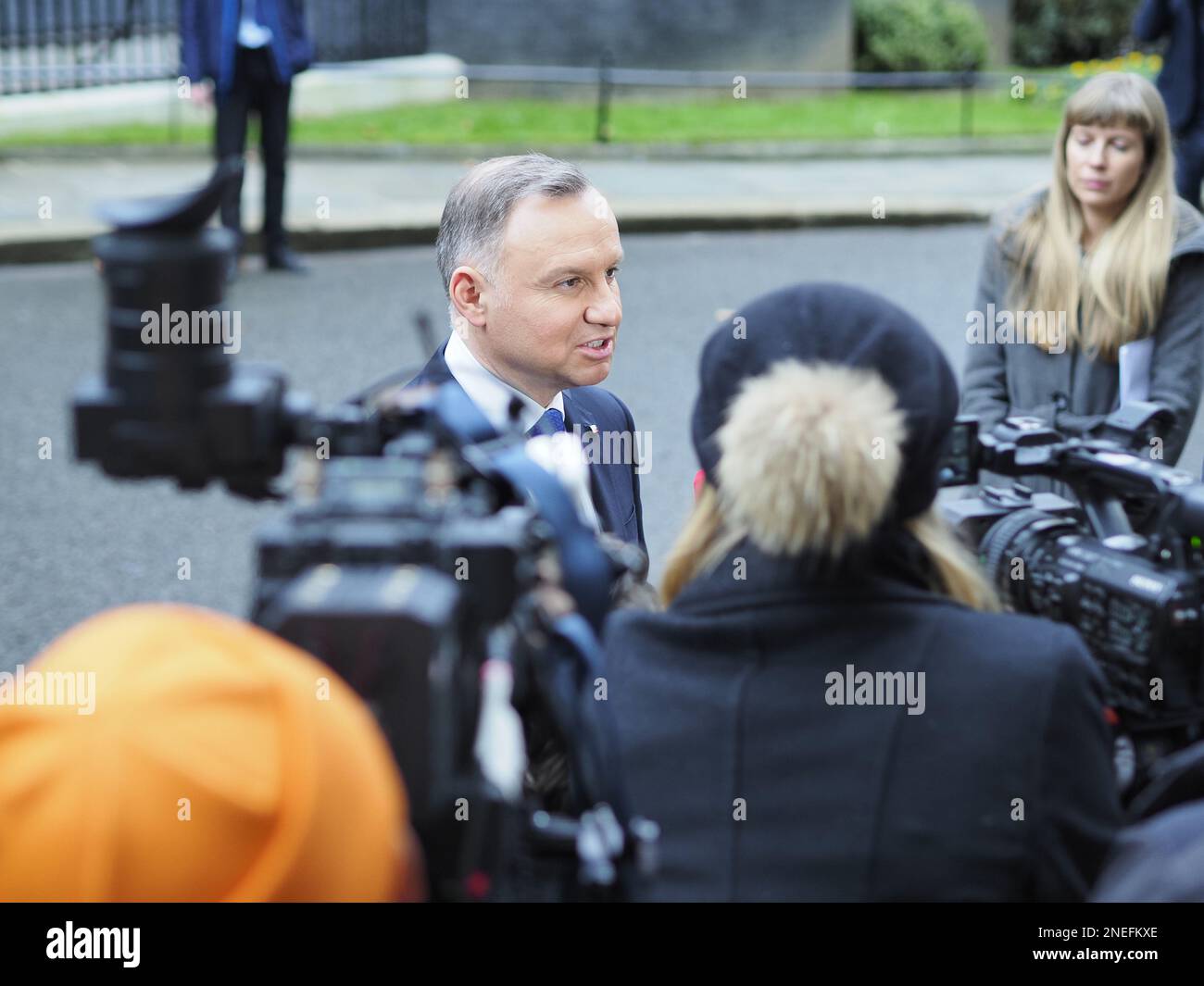 President of the Republic of Poland Andrzej Duda with a visit to London ...