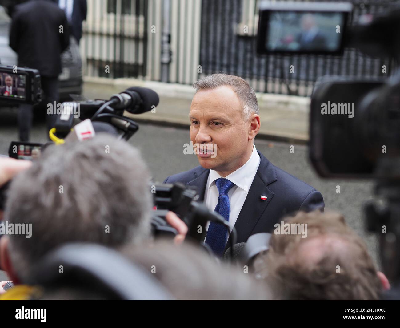 President of the Republic of Poland Andrzej Duda with a visit to London ...