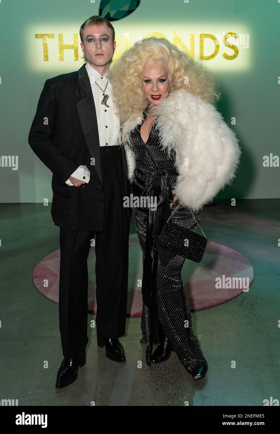 Dianne Brill (R) attends runway for The Blonds fashion show during New ...