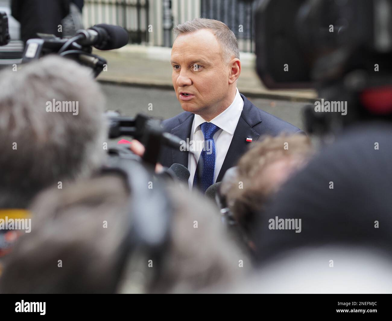 President of the Republic of Poland Andrzej Duda with a visit to London ...