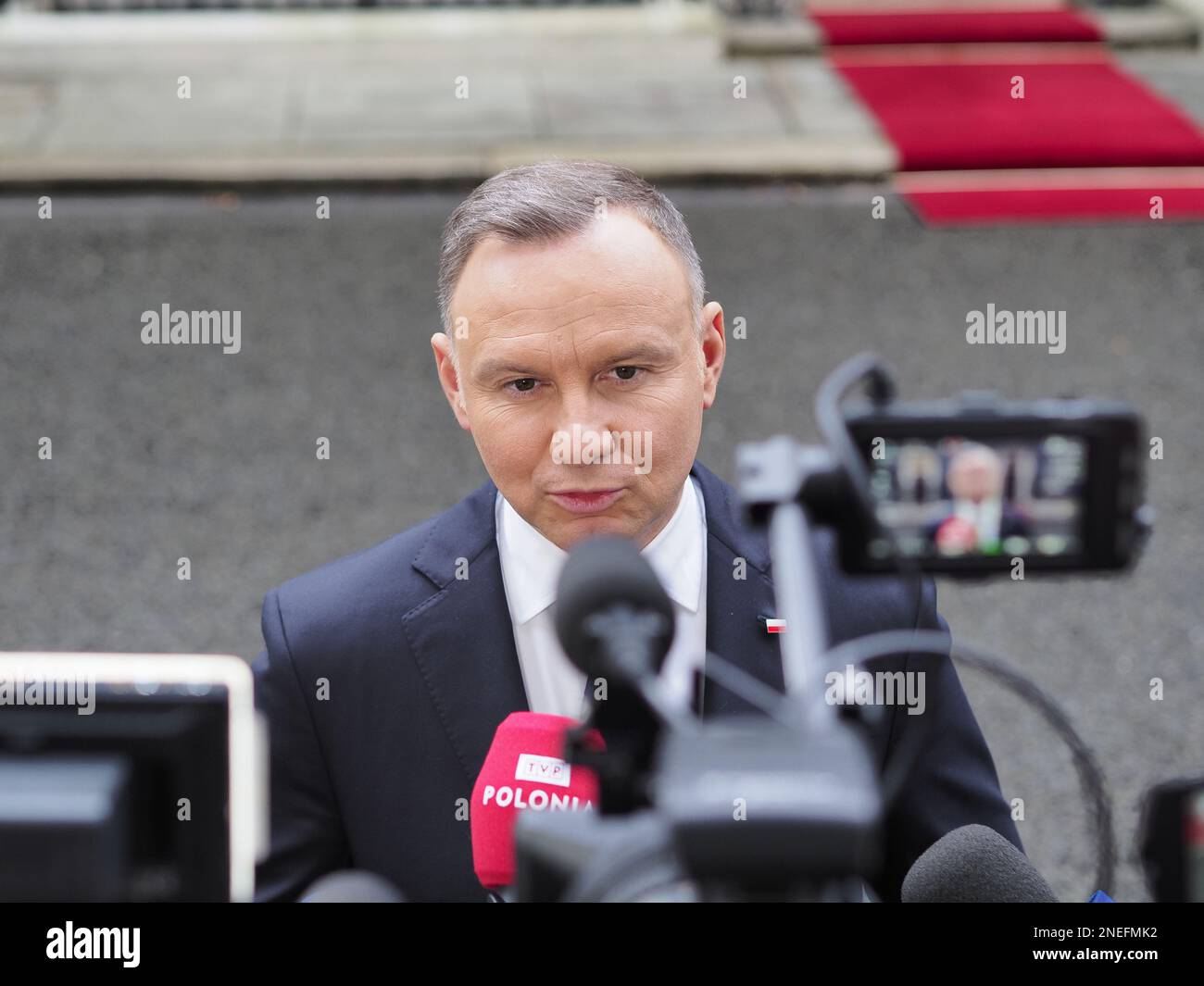 President of the Republic of Poland Andrzej Duda with a visit to London ...