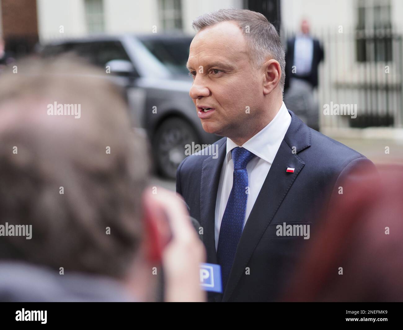 President of the Republic of Poland Andrzej Duda with a visit to London ...
