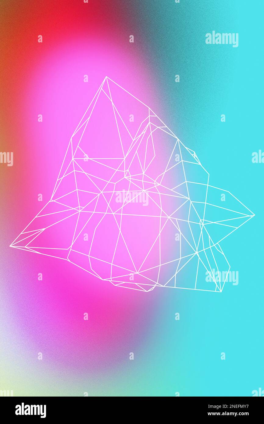 Gradient colors and Geometric shapes and Lines Stock Photo - Alamy
