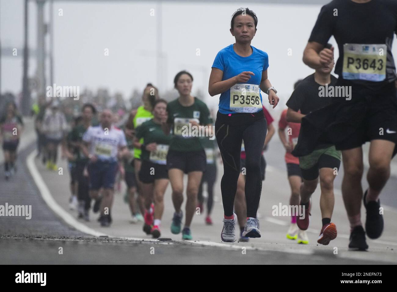 Standard Chartered Hong Kong Marathon 2023 / Runners are running on the ...