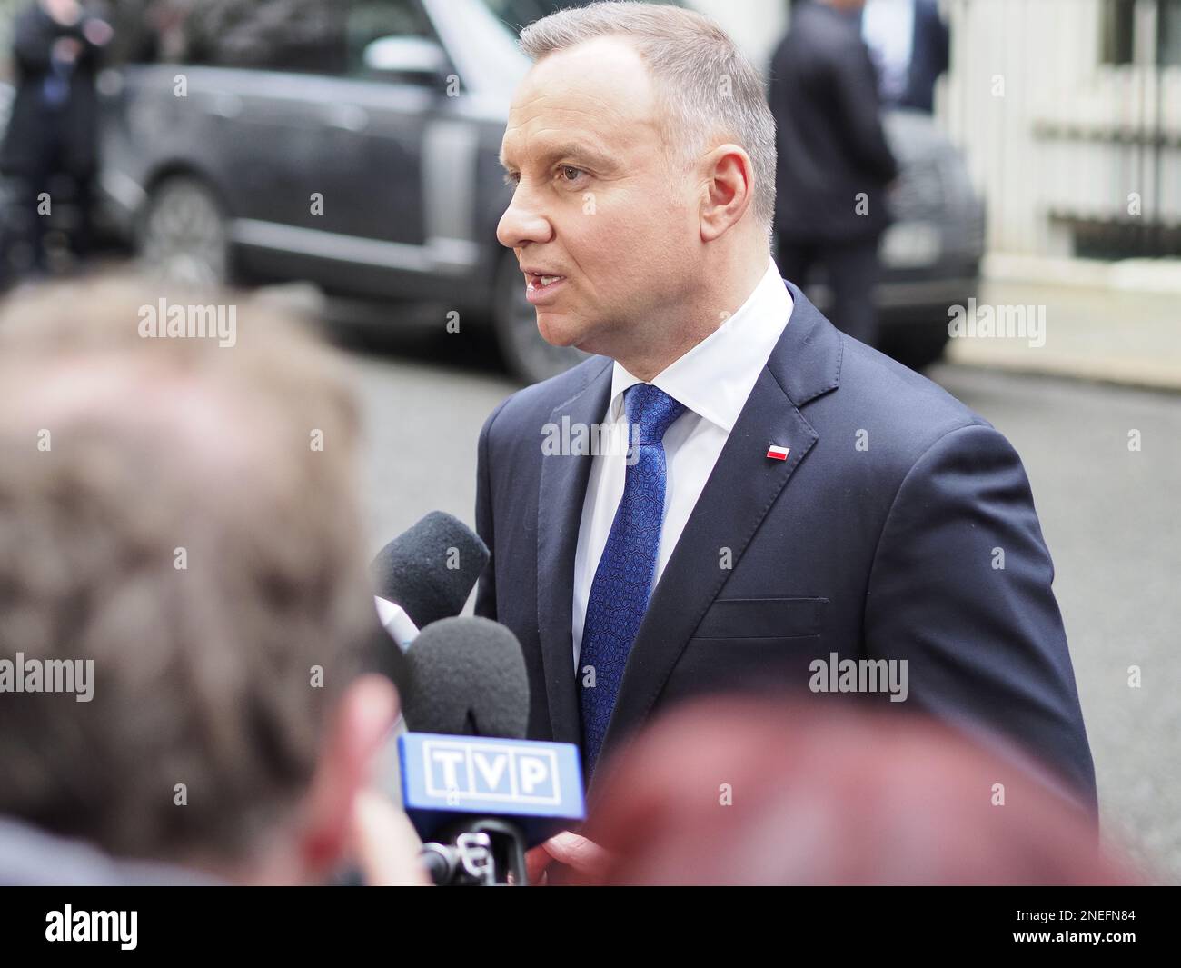 President of the Republic of Poland Andrzej Duda with a visit to London ...
