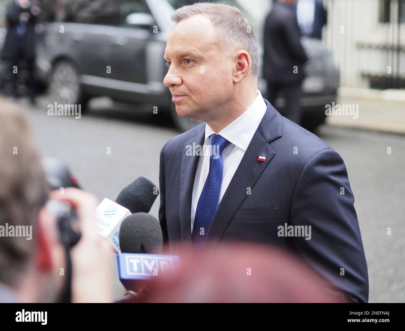 President of the Republic of Poland Andrzej Duda with a visit to London ...