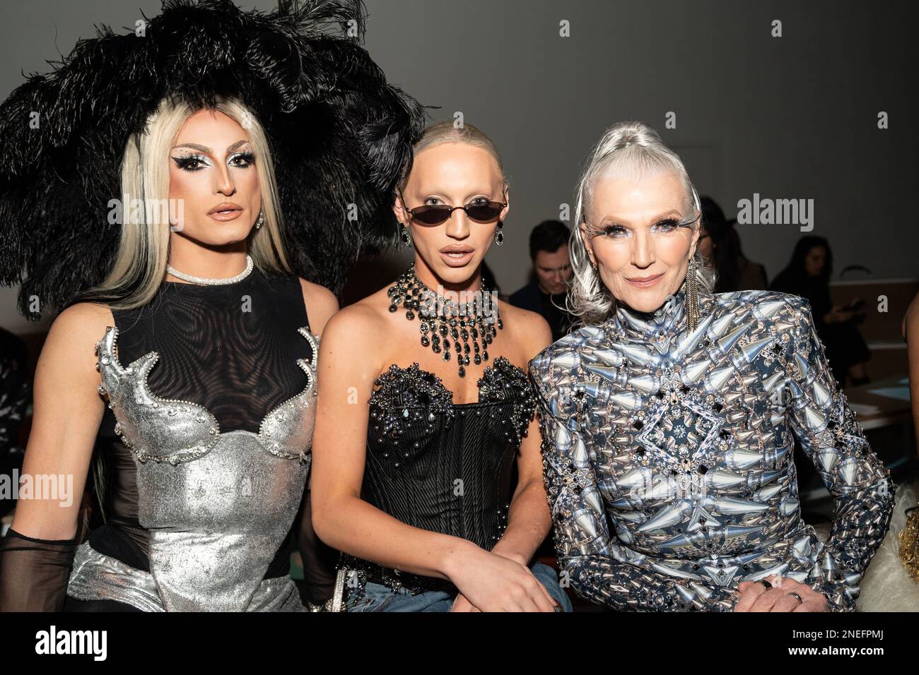 Jamie CD, Linux, Maye Musk attend runway for The Blonds fashion show ...
