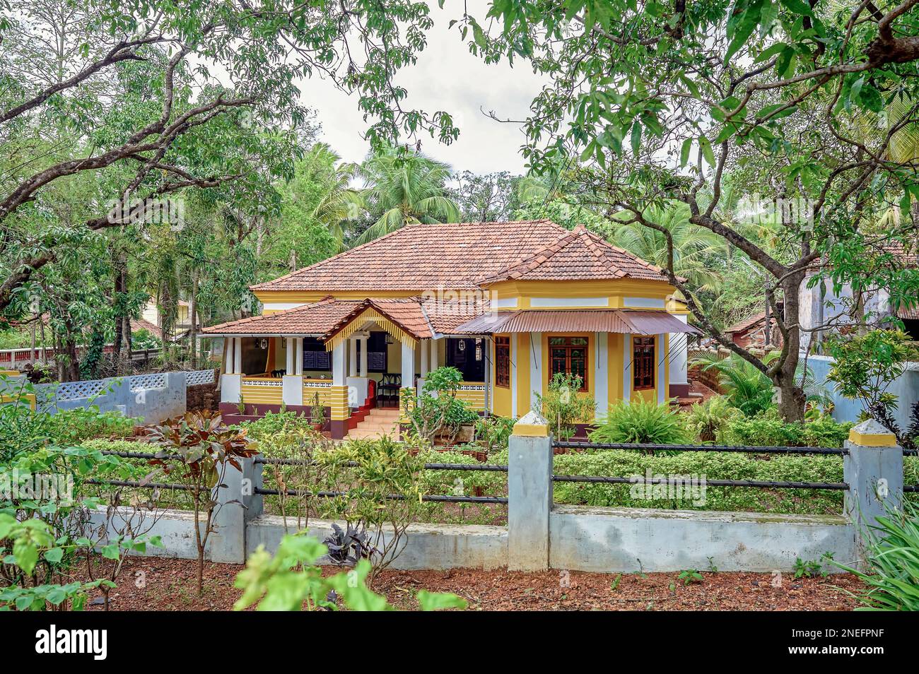 06 09 2009 Vintage Old Portuguese house in South Goa, India Stock Photo ...