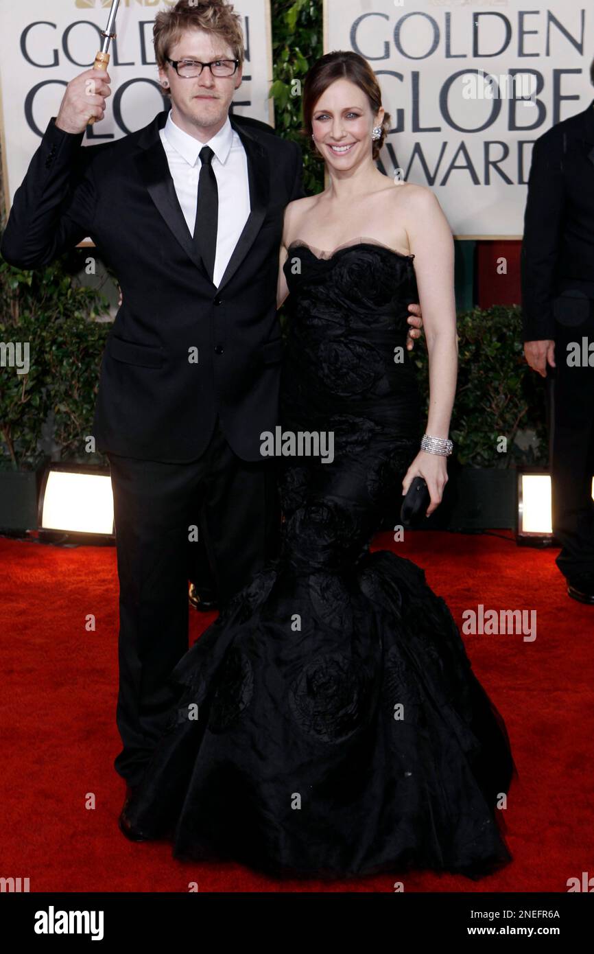 Vera Farmiga, right, and husband Renn Hawkey arrive at the 67th Annual ...