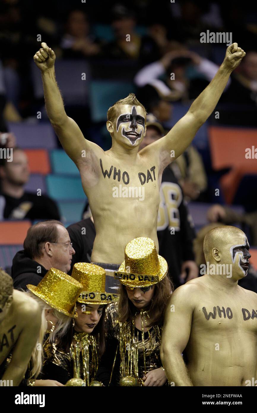 New Orleans Saints fans during an NFL football divisional playoff game ...