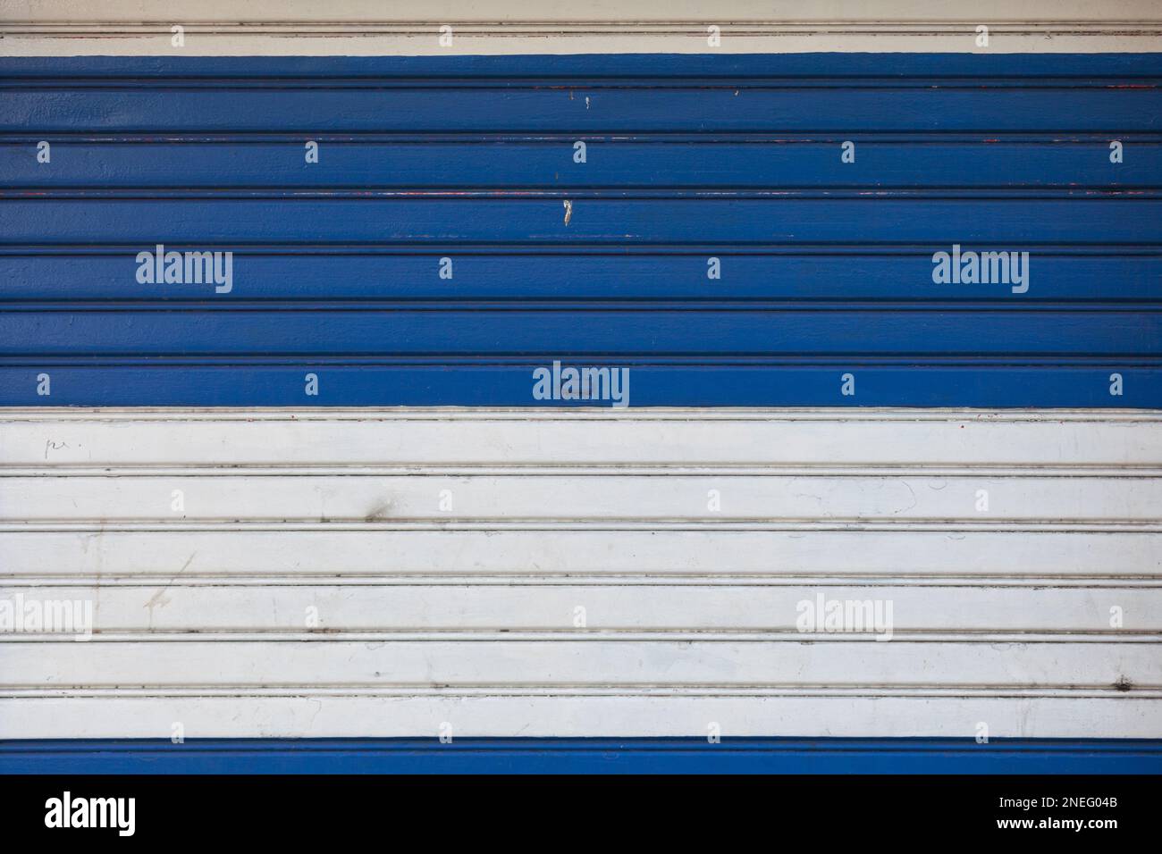 White and blue iron shutter that can be used as wallpaper or as ...