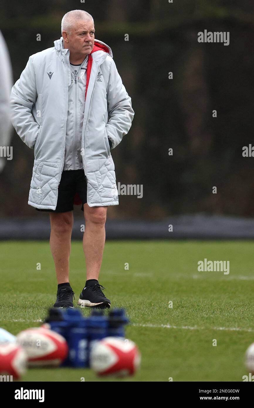 Cardiff, UK. 16th Feb, 2023. Warren Gatland, the head coach of Wales ...