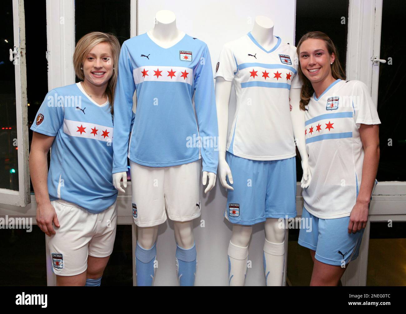 Veteran Women's Professional Soccer player Ella Masar, left, and 2010 ...