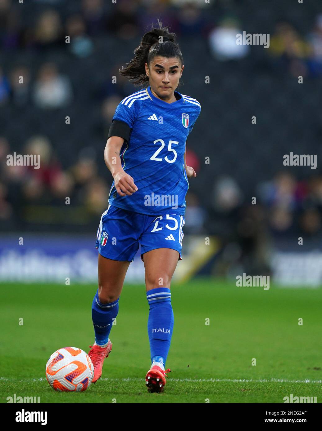 Italy's Benedetta Orsi during the Arnold Clark Cup match at Stadium MK ...