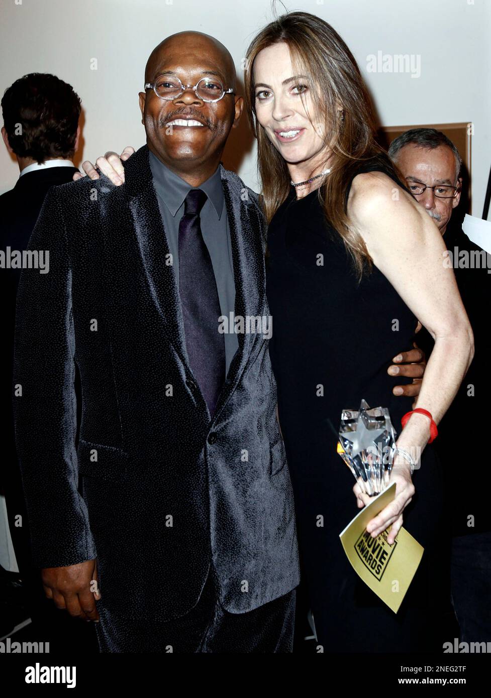 Samuel L. Jackson, left, and Kathryn Bigelow pose together at the 15th ...