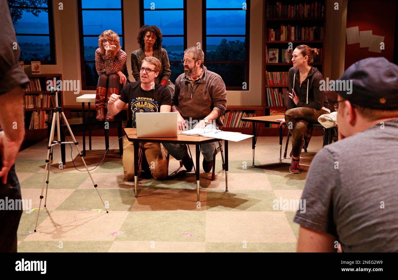 Cast members ( l to r) Lisa Ann Porter, Teddy Spencer, Elizabeth Carter ...