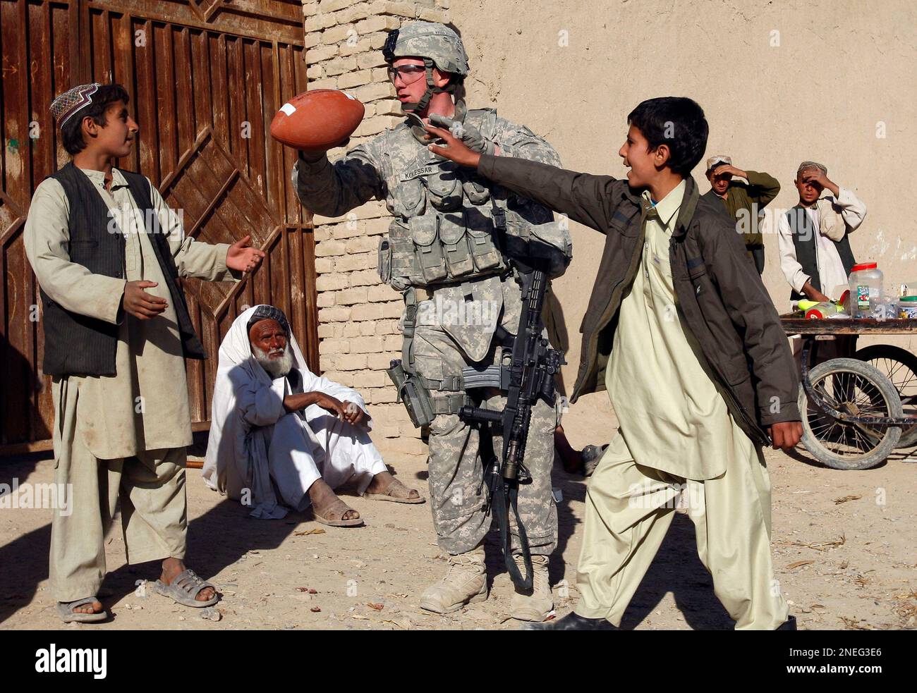 Spc. Brian Kolessar from Middletown, New York from the 293rd Military ...
