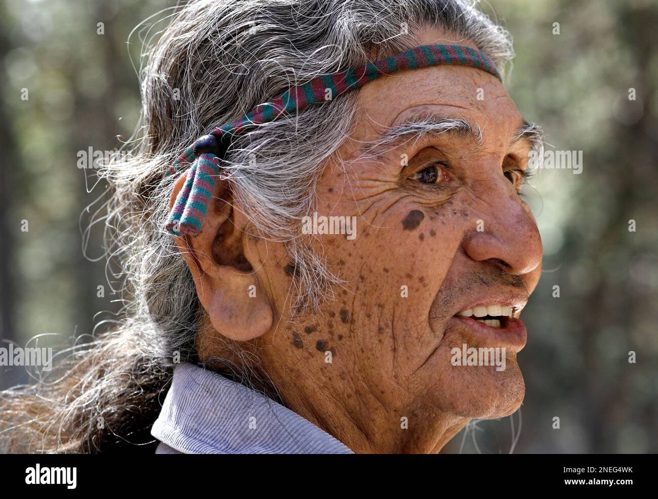 Bill Tucker a member of the Miwuk tribe of Native American Indians who ...