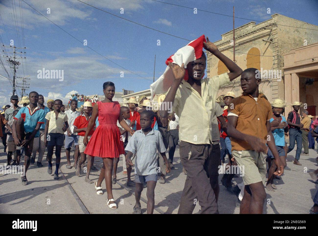 Parades and floats, April 19, 1971 in Haiti. (AP Photo/Steve Starr ...