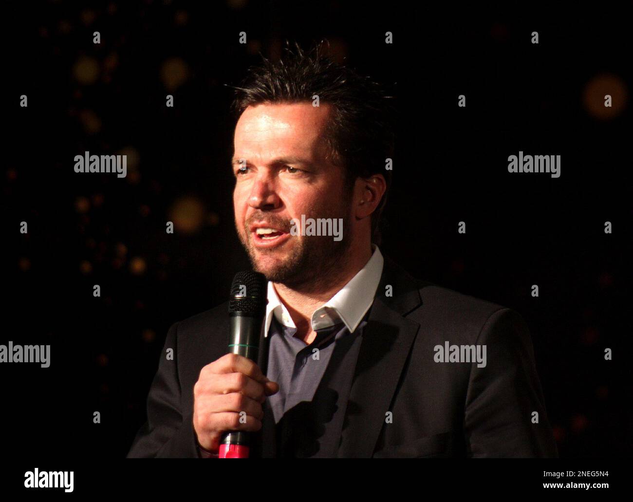 German soccer player Lothar Matthaus speaks during the unveiling of the ...