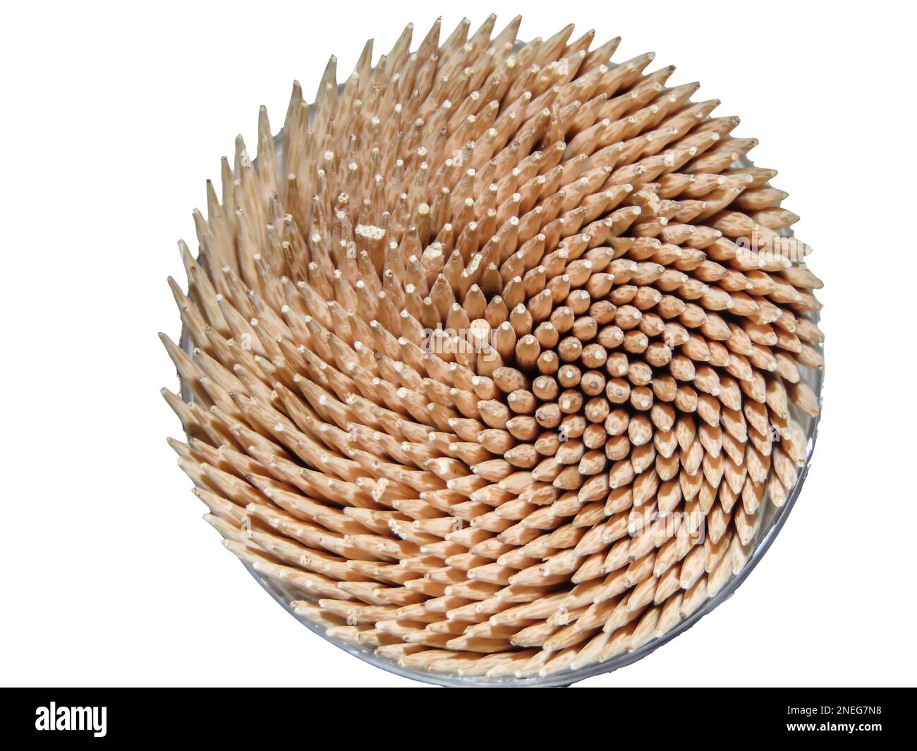 toothpicks in a box isolated on white background Stock Photo - Alamy