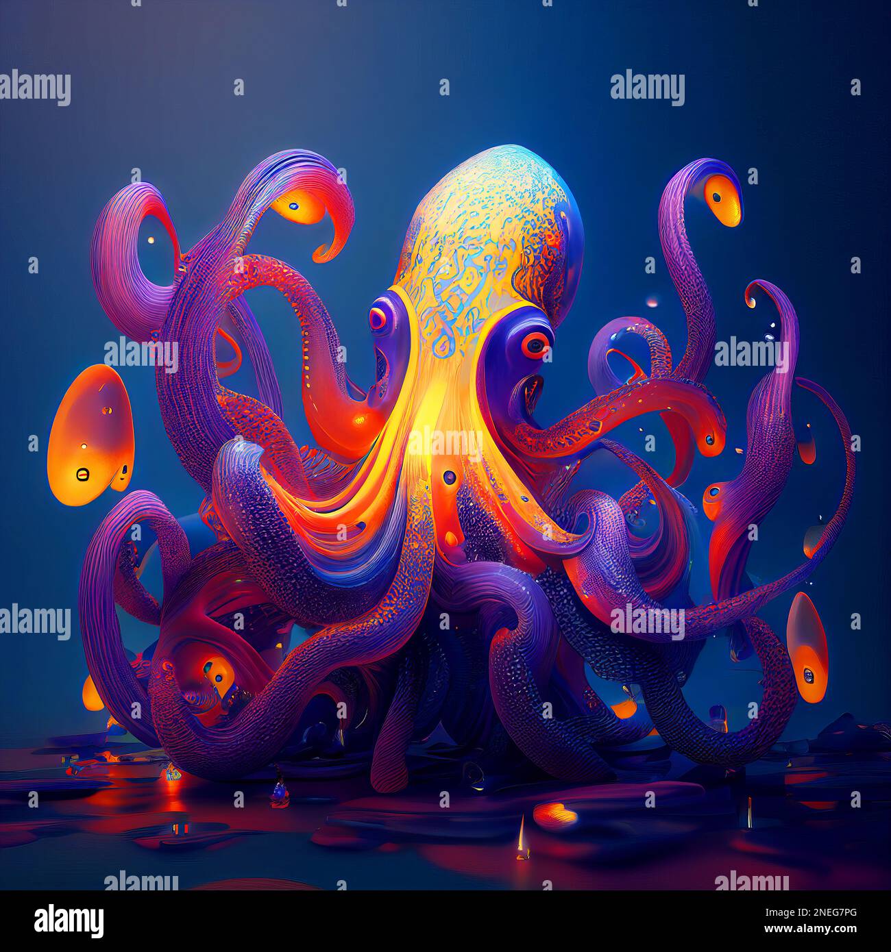 Fantasy octopus hi-res stock photography and images - Alamy