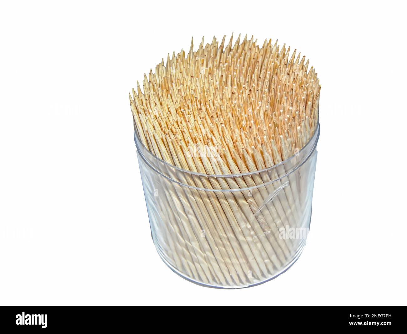 toothpicks in a box isolated on white background Stock Photo - Alamy